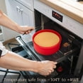 Ikeay 6-Inch Non-Stick Silicone Round Cake Pan, Oven Safe Baking Mold ...