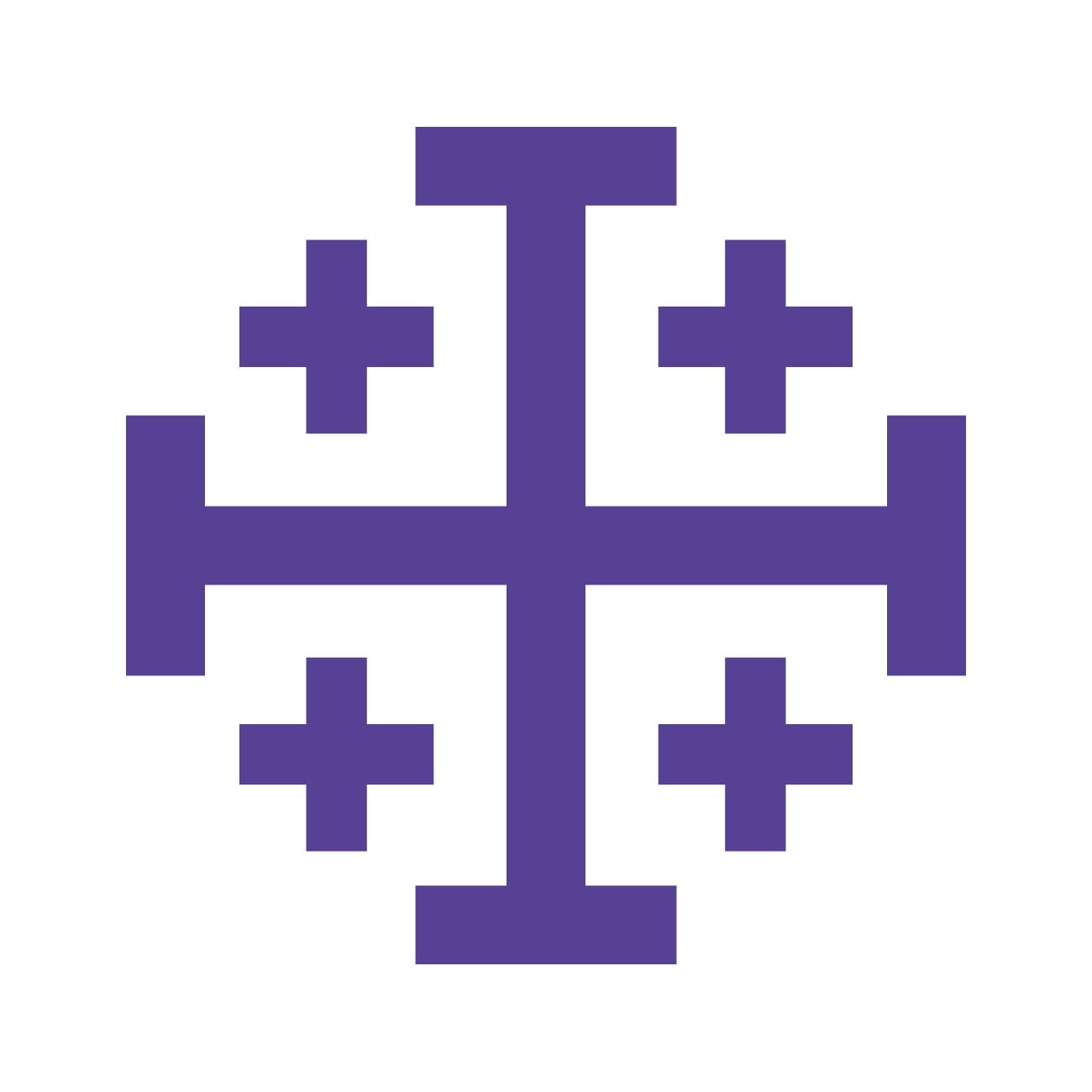 Jerusalem Cross Sticker Decal Die Cut - Self Adhesive Vinyl ...