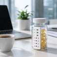 7-Day Pill Tracker Clip, Reusable Medication Reminder with Adhesive ...