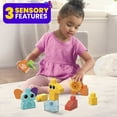 MEGA BLOKS Fisher Price Sensory Toy Blocks Rock n Rattle Safari (15 ...