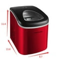 Open Box Frigidaire 26 lbs/Day Capacity Bullet Ice Maker, Red Stainless ...
