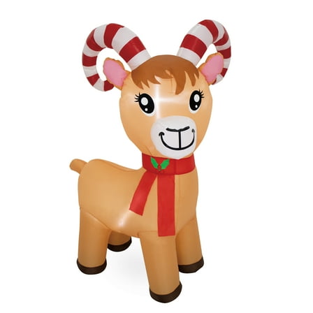 4.6 ft Merry Scene Christmas Airblown Yard Inflatable, Multicolor, by ...