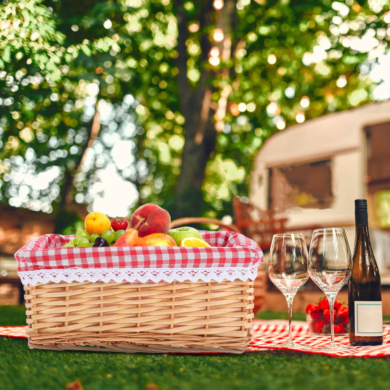 Click here for Goohochy Handcrafted Wicker Storage Basket For She... prices