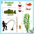 Gone Fishing Cake Topper, 14 Pieces Fisherman Themed Decoration for ...