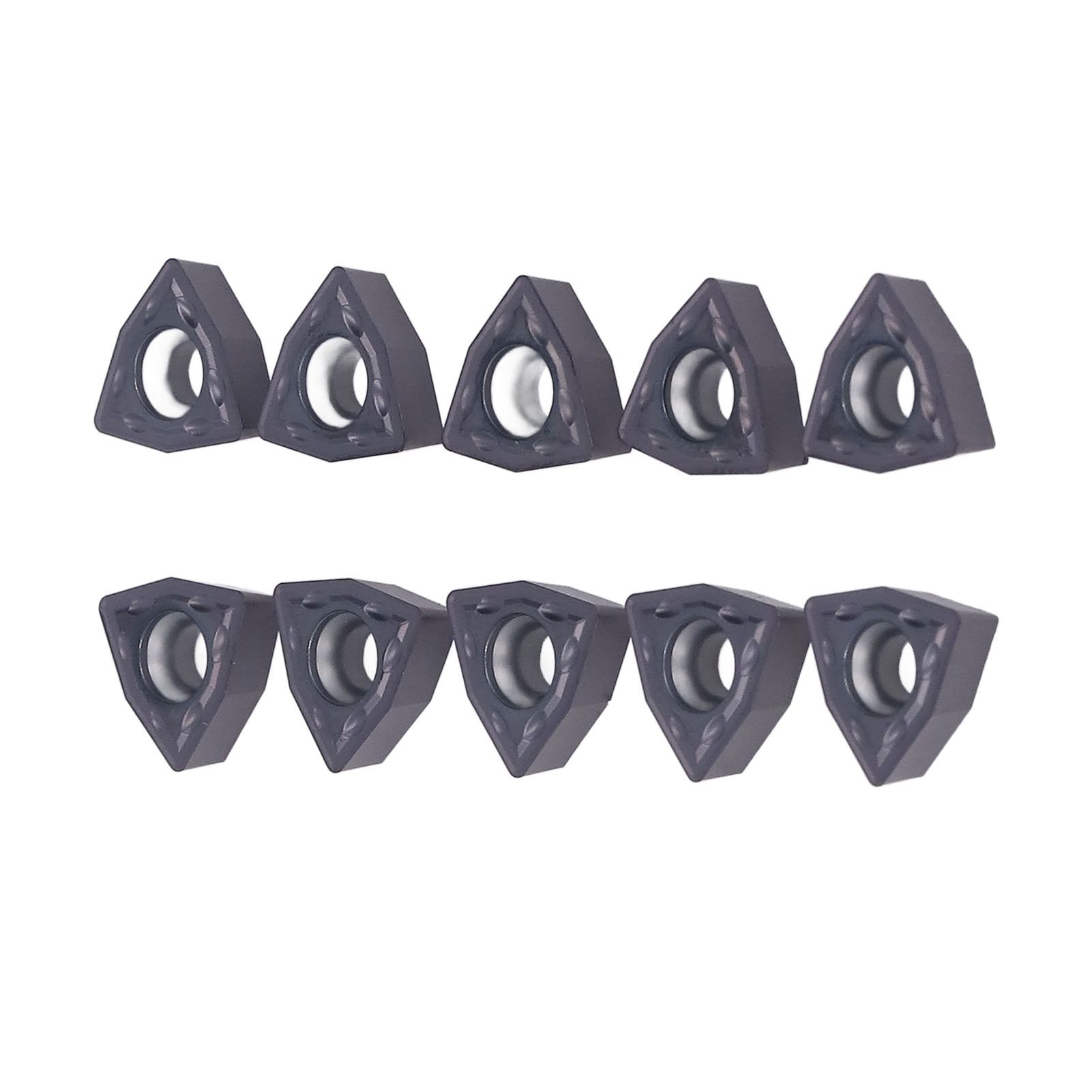 Insertos indexables, 10 piezas de insertos de torneado de carburo, insertos de torneado WCMX ...