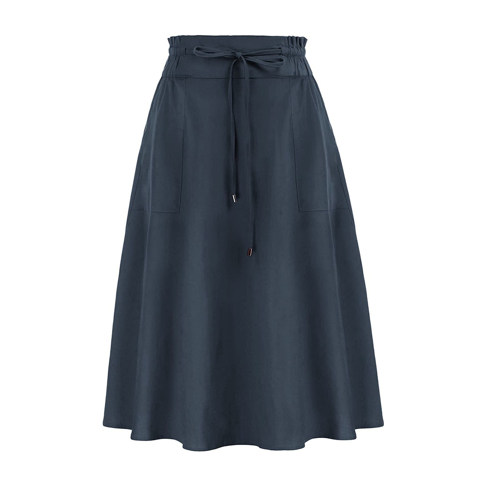 eczipvz Fringe Skirt Solid Color High Waist Irregular Skirt Slit Skirt ...