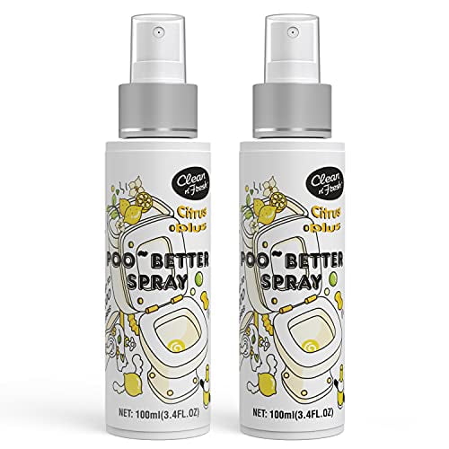Clean-n-Fresh Toilet Spray For Poop, 2*3.4 fl.oz, Citrus Plus Bathroom ...