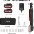 Eastvolt EVRW1202B, 3/8" Cordless Electric Ratchet Socket Wrench & Set ...