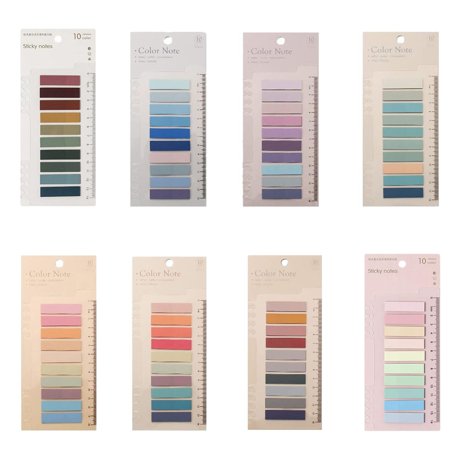 Methold Pastel Color Index Tabs Aesthetic Classification for Notebooks ...