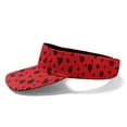 Chririnla Ladybug Print Pattern Sun Visor Hat for Women, Polyester ...