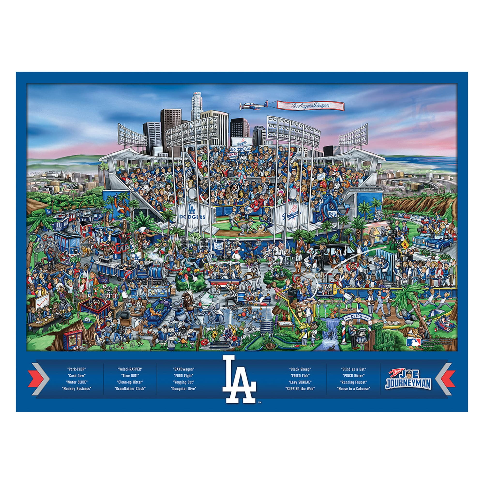 Los Angeles Dodgers 500-Piece Joe Journeyman Puzzle - Walmart.com