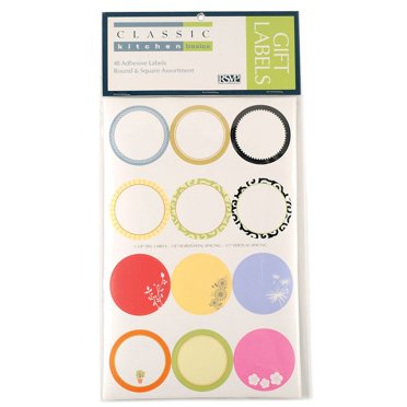 2" Round Labels for Mason Jar Lids - 12 Pack (e5272058) - Walmart.com
