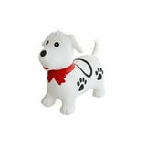 Black & White Dog Bounce & Ride-on Inflatable Hopper Toy with Pump ...