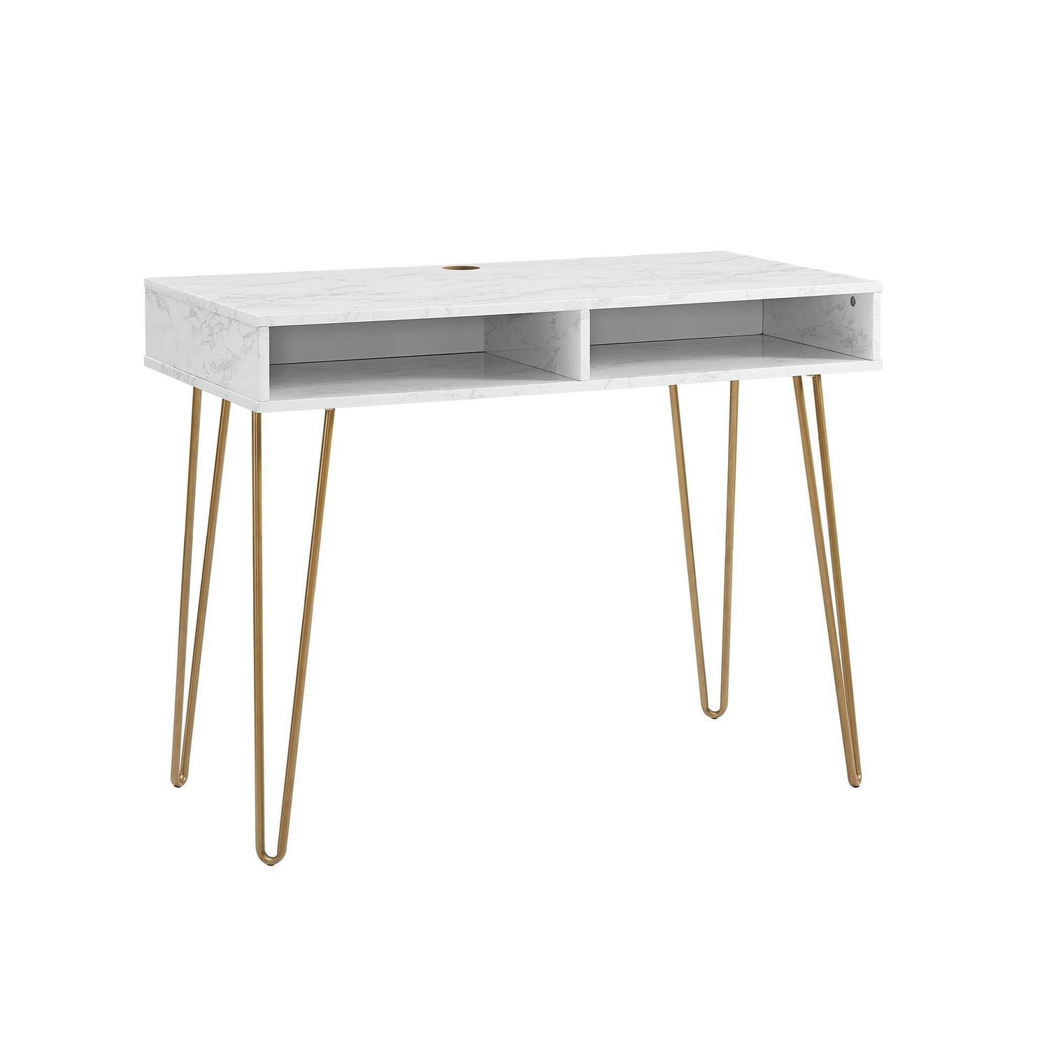 Click here for Dorel Athena Computer Desk With Storage  White Mar... prices