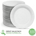 ACDANC 6-Inch Paper Plates Uncoated for Party Wedding Birthday Bbq ...