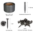 50ft Cement Board Tape with 150-Count #8 1-5/8'' Cement Concrete Screws ...