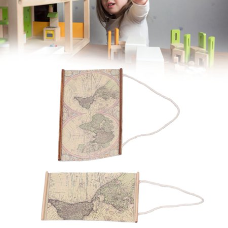Doll Mini Paper World Map, Stimulate Decoration Clear Printing Doll ...