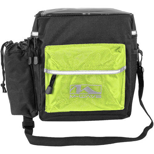 M-Wave Utrecht Handlebar Bicycle Bag in Black/Green - Walmart.com