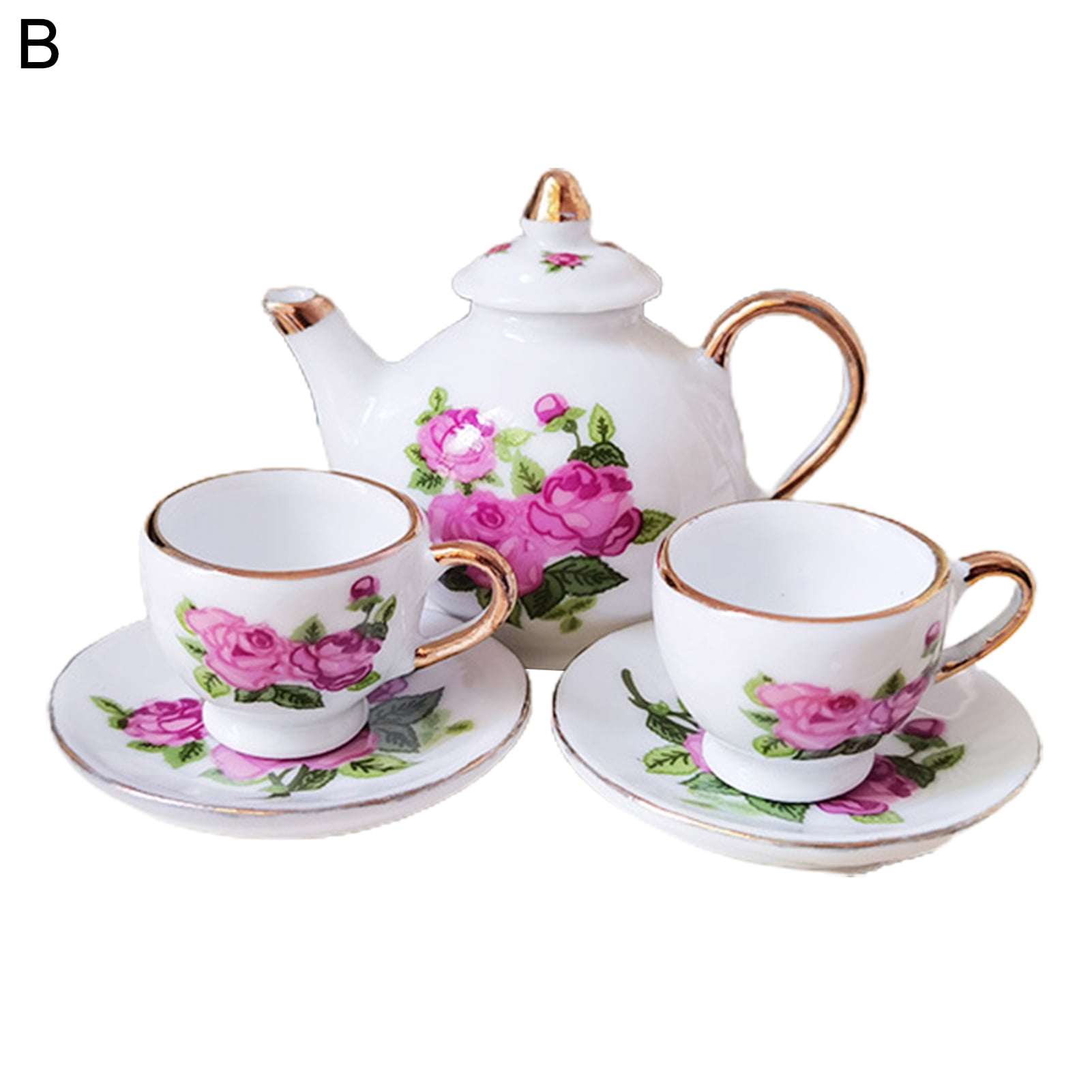 Skindy 1 Set Dollhouse Tea Set - Realistic Decoration, 1/6 Scale Mini ...