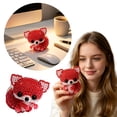 Beaded Animal DIY Kit Cute Red Fox Handmade Bead Embroidery Craft Set 1 ...