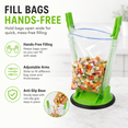 BIMZUC Adjustable Bag Holder for Food Storage, Hands-Free Kitchen ...