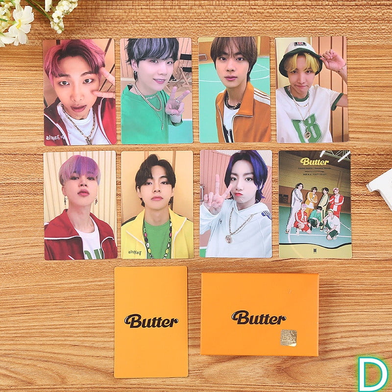 Kpop Bts Butter la misma pequeña tarjeta coleccionable juego de tarjetas Bangtan Boys Gao Jiahui ...