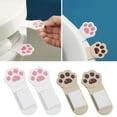 4PCS Cute Cats Paws Toilet Lid Lifter Handle With Adhesive & Block For ...