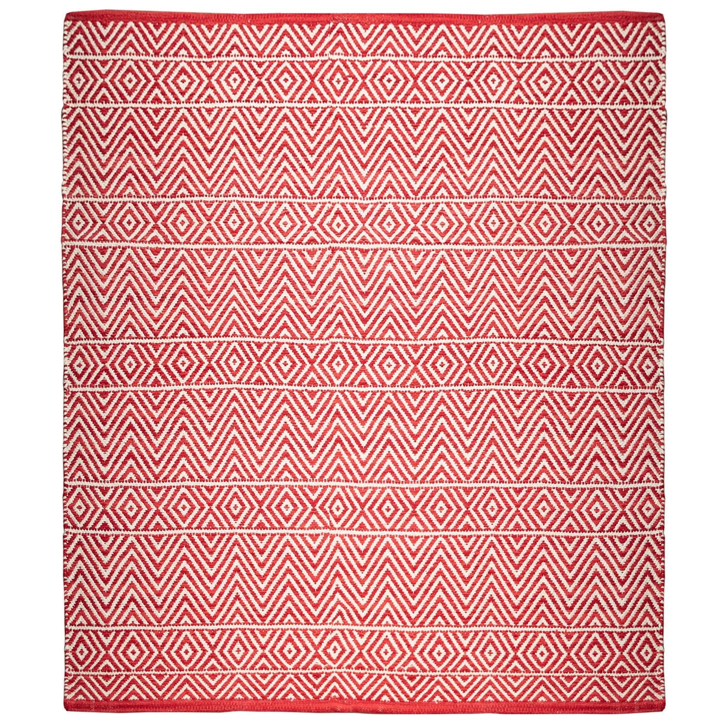 Click here for Fabstyles Herringbone Cotton Flat Weave Area Rug F... prices