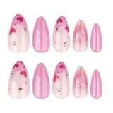 KUFptva Press on Nails Cats Eyes Fake Nails Glitters Designs Full ...