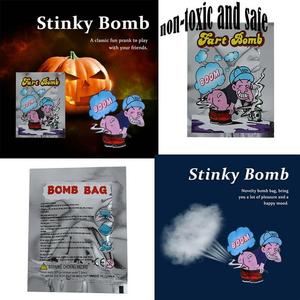 10 Pieces Smelly Fart Bomb Bag Fool Toy Novelty Prank Someone Stink ...