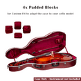 Crossrock ABS Cello Case for 4/4 & 3/4 Size | Wine Red Velvet Interior ...