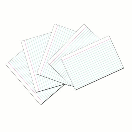 Index Cards, White, Ruled, 1/4" Ruled 4" X 6", 100 Cards | Walmart Canada