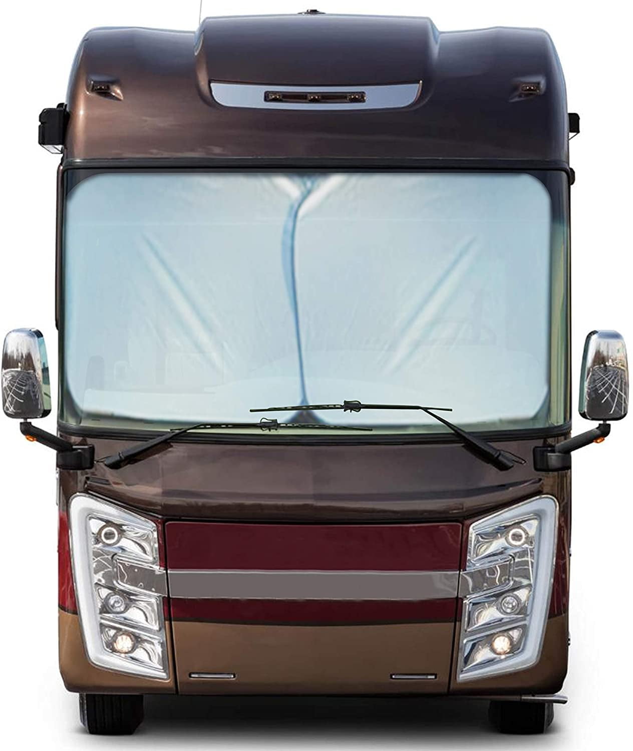 EcoNour 2-Piece RV Windshield Sun Shade with Storage Pouch | Premium ...