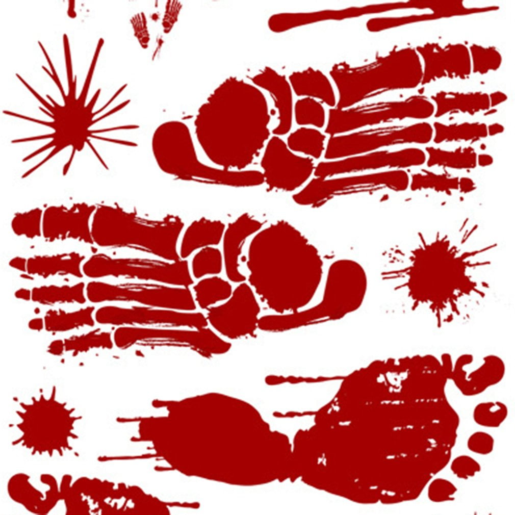 Horror Realistic Blood Injury Scar Wound Stickers Fake Tattoos Costume ...