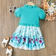 PatPat Floral Toddler Girl Summer Dress Set, Sleeveless Dress & Ruffled Cardigan, Mintblue, 5-6 ...
