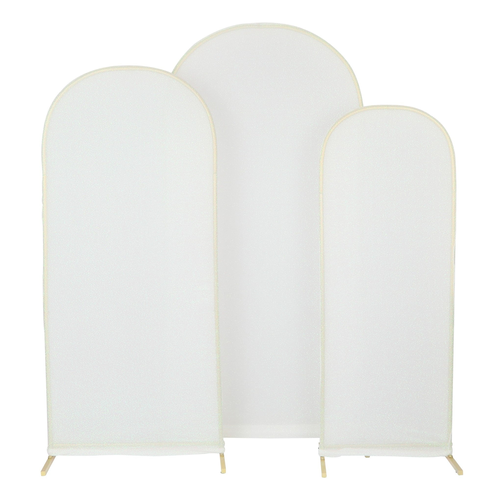 Shimmer Spandex Covers 3Pc/Set for Trio Arch Frame Backdrop Iridescent ...