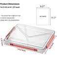 2 Pack Document Storage Clear Plastic Storage Boxes with Lids Stackable ...