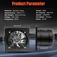 8 Inch Exhaust Fan with Speed Controller, 700CFM Wall Mount Exhaust Fan ...