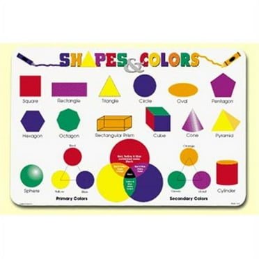 Painless Learning Shapes and Colors Placemat - Walmart.com