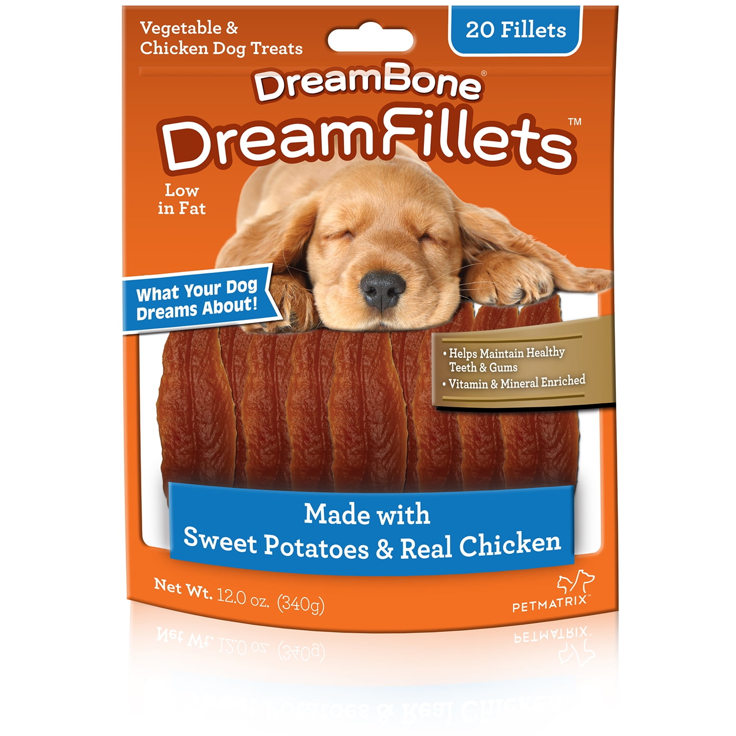 Dreambone DreamFillet Dog Chews w/ Real Chicken, 20-Count - Walmart.com