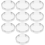 CELECTIGO 38mm Coin Holder Capsules, Clear Round Plastic Coin Container ...