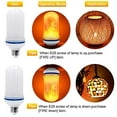 LED Flame Effect Light Bulb Upside Down Effect LED Bulb Flame Bulbs for ...