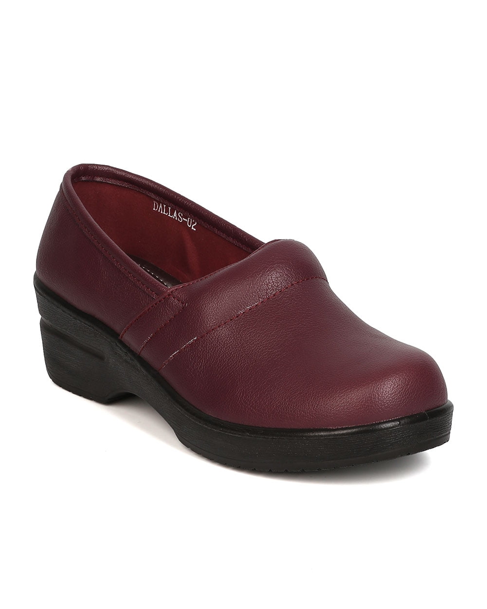 New Women Refresh Dallas-02 Leatherette Round Toe Slip On Clog ...