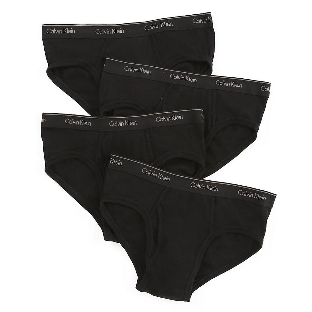 Calvin Klein Mens Cotton Classic Low Rise Brief 4 Pack Walmart