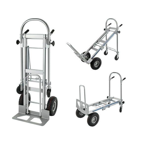 2 in 1 Hand Truck 800 LBS Weight Capacity Heavy Duty Convertible Hand ...