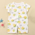 CAUYDY Newborn Baby Boy Clothes Button Down Short Sleeve Shirt Romper ...