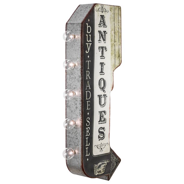 American Art Decor Vintage Metal LED Sign - Walmart.com - Walmart.com