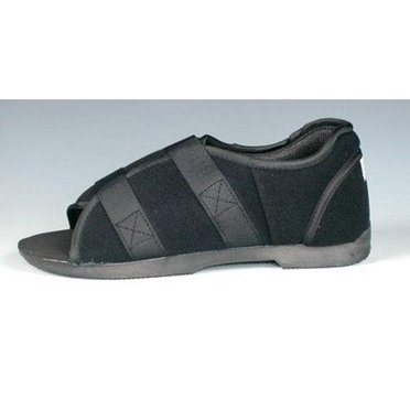 Alpha Medical Post Op Surgical Shoe w/ Semi-Rigid Sole Black (Mens ...