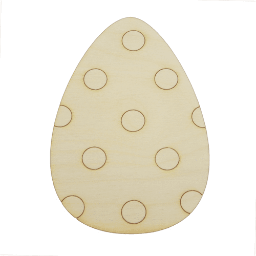 Pack of 1, Large 8" x 12" x 1/8" Baltic Birch Plywood Detailed Easter ...