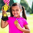 Award Trophy Prop Winner Plastic Trophy Cup Toy with 3 Medals Party ...